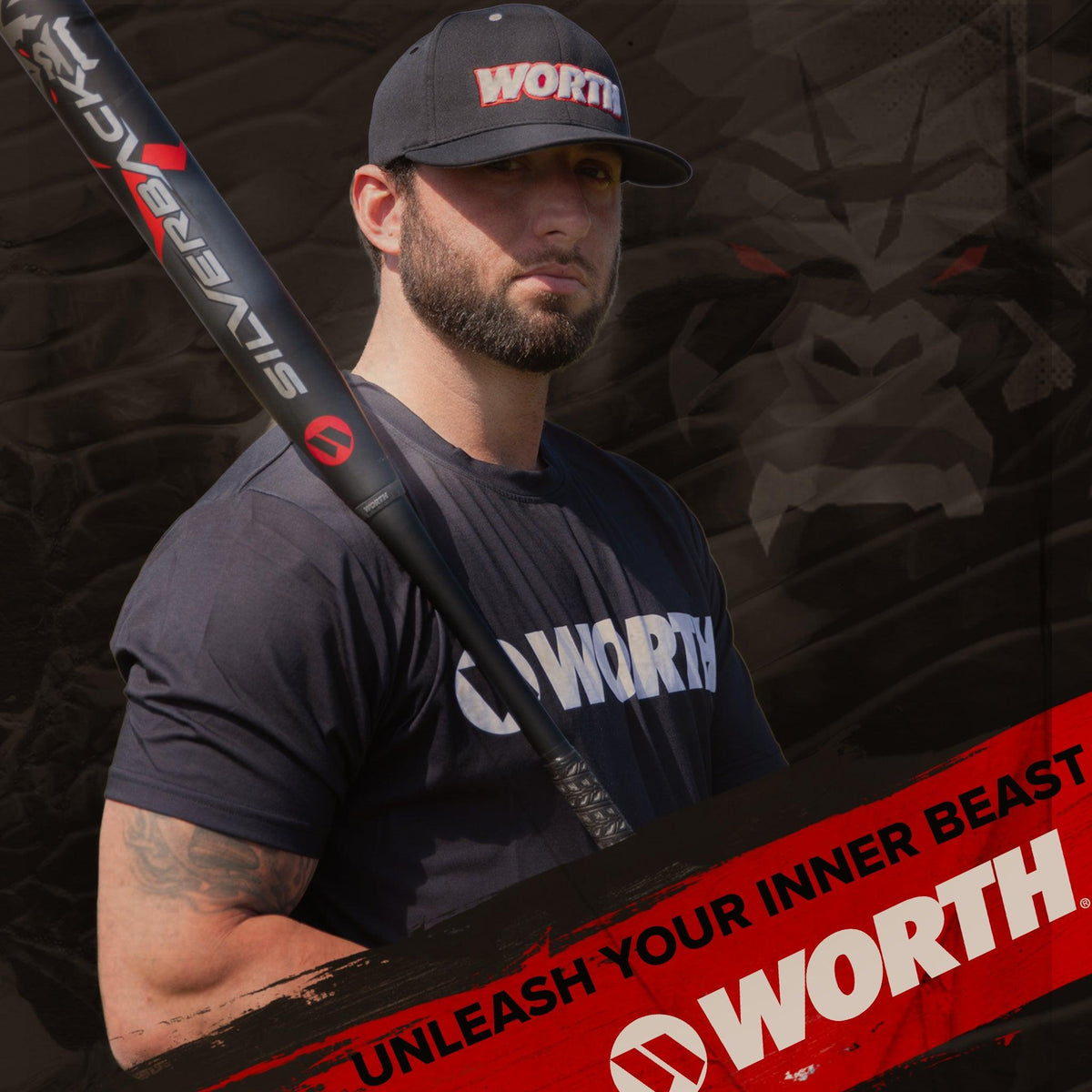 2023 Worth Silverback XL 12.25" 2PC USSSA Slowpitch Softball Bat WSU3S ...