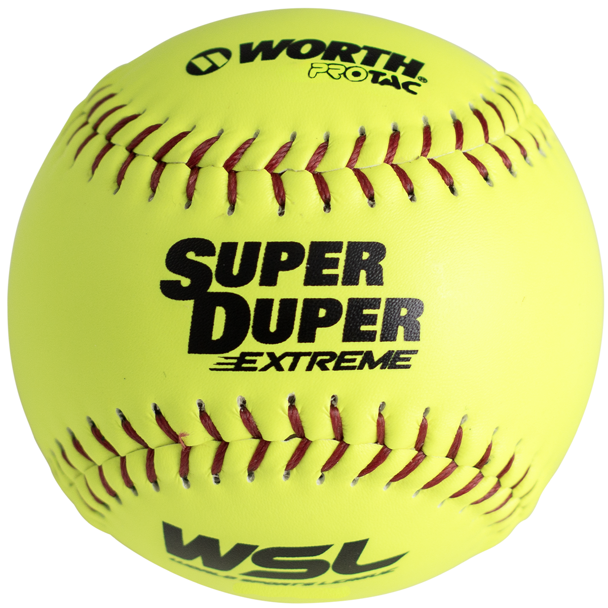 Worth Super Duper Extreme 44/375 ProTac WSL Slowpitch Softballs 12 ...