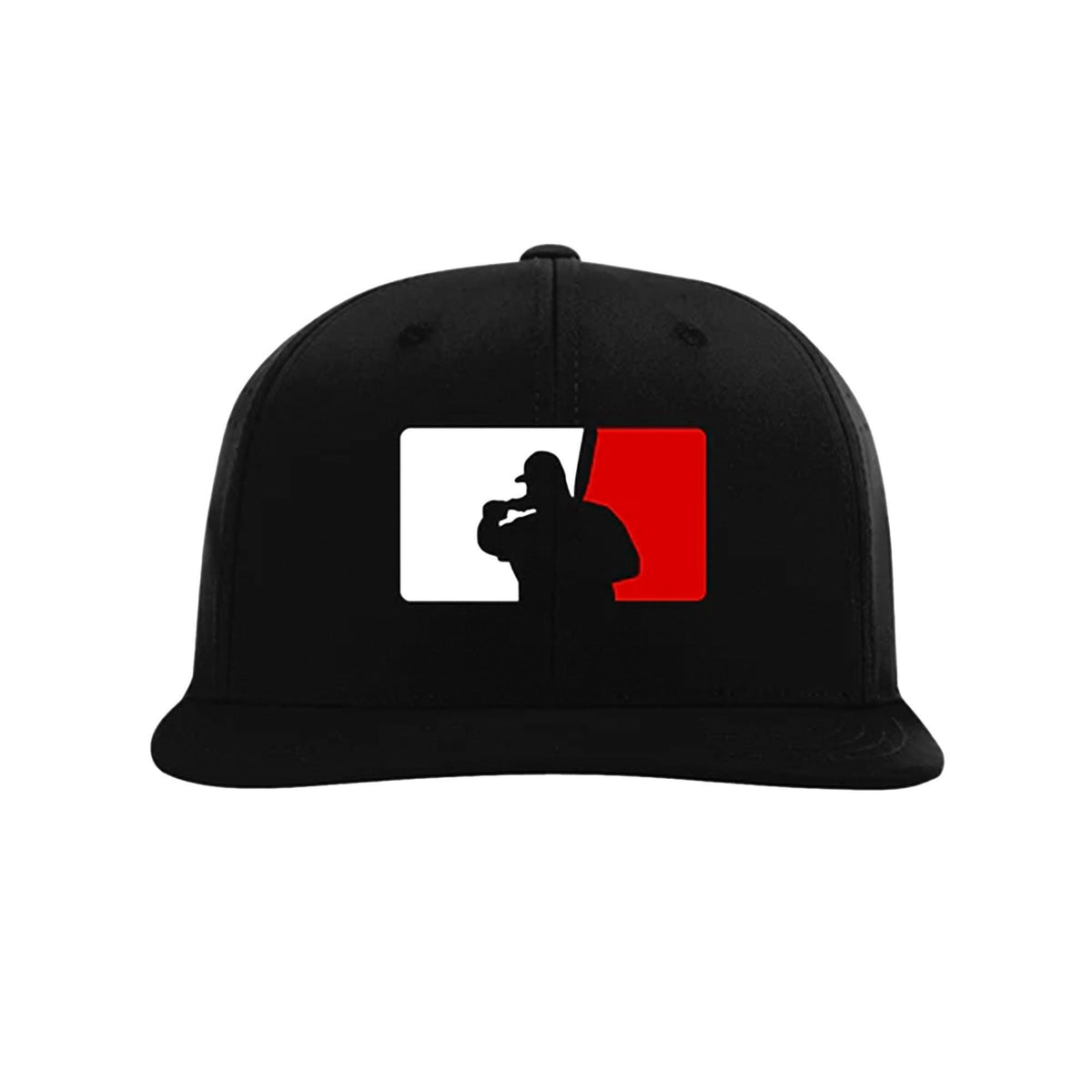 Fat Guy BP Fitted Hat - PTS30 (Black/White/Red) – Smash It Sports