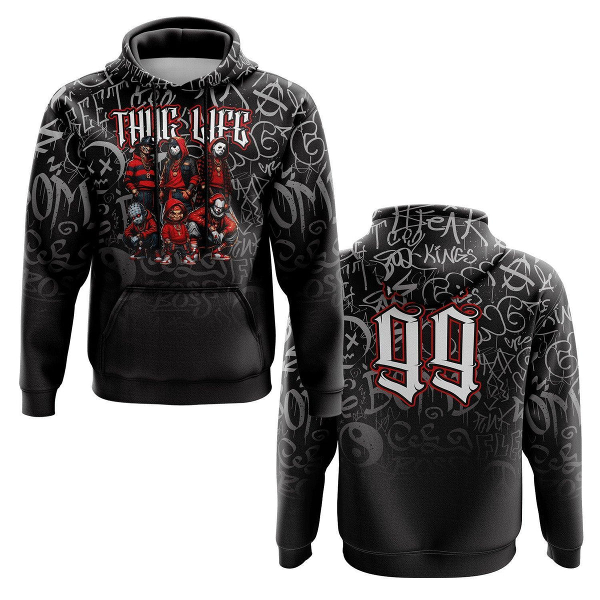 Thug Life Halloween Hoodie (Customized Buy-In) – Smash It Sports