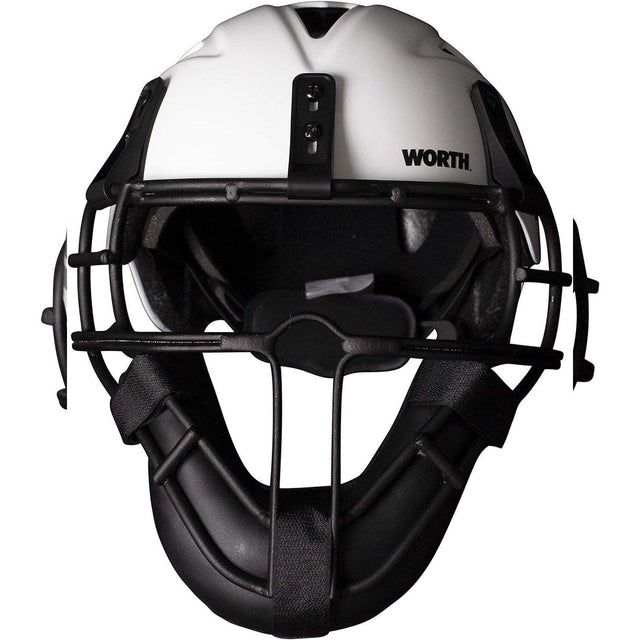 Worth Legit Slowpitch Softball Pitchers Helmet Mask - White – Smash It ...